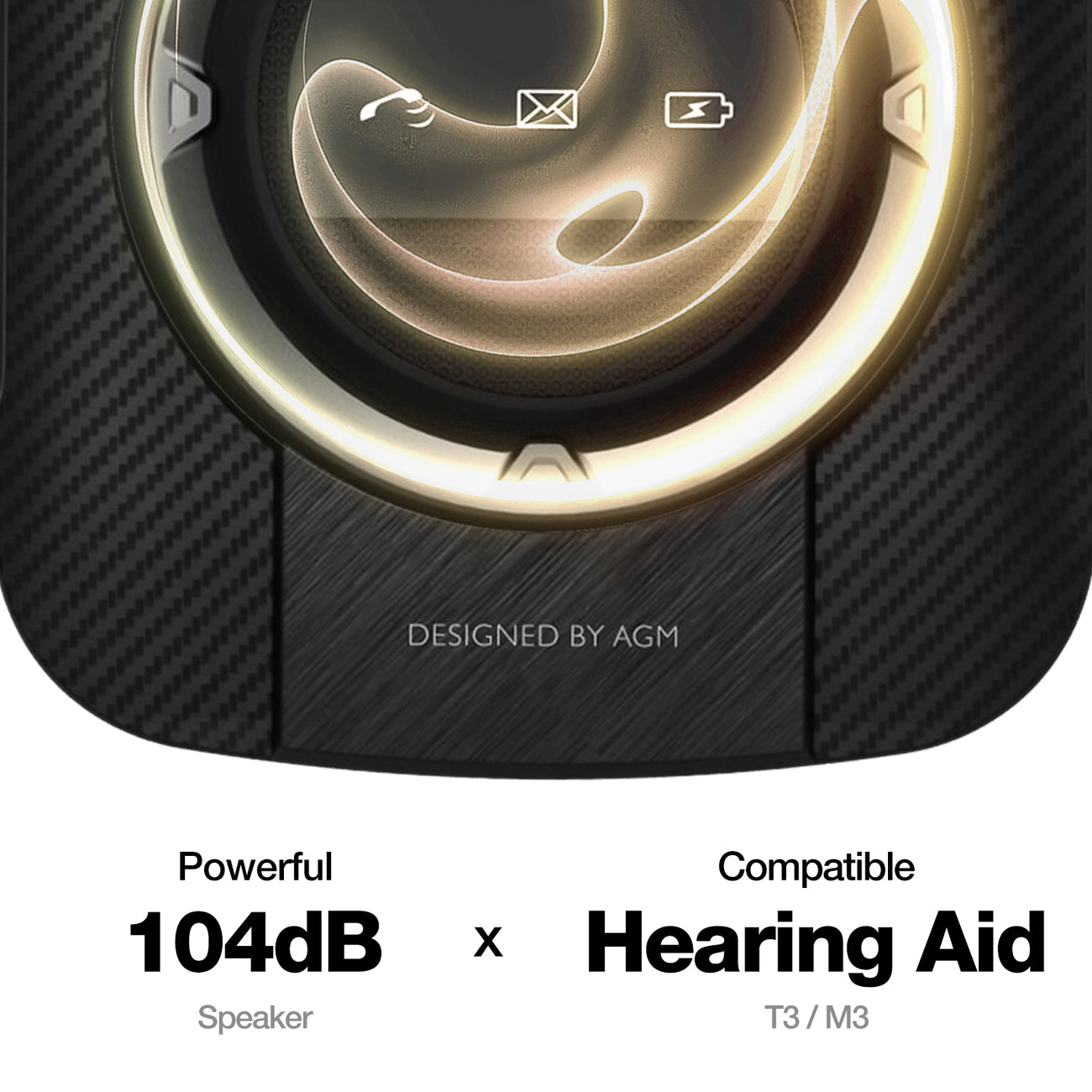 AGM M8 FLIP Security+ | Rugged Flip Phone | Secure Data | Reduced vuln