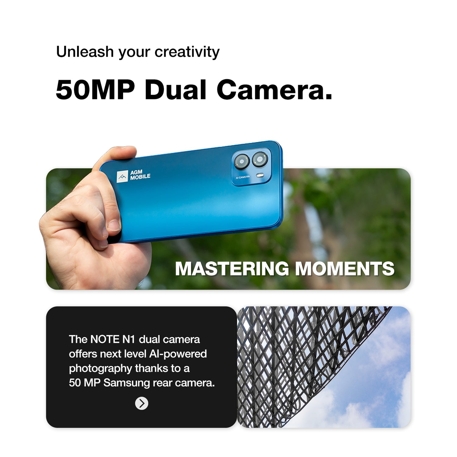 AGM NOTE N1 | 50MP AI Dual Camera | 90Hz Display | Android 13 | Massiv