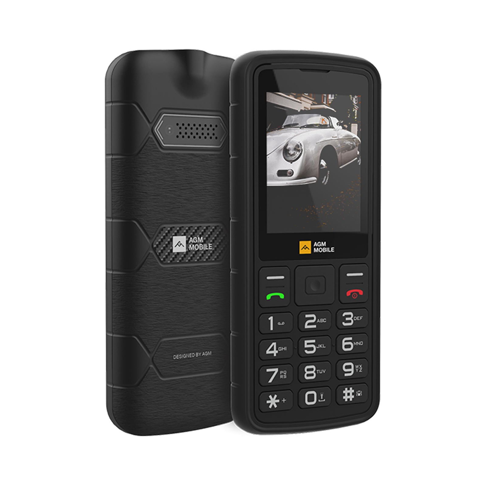 AGM M9 | Rugged | 4G | Ergonomic | User Friendly | Fast Dial | Dual SI