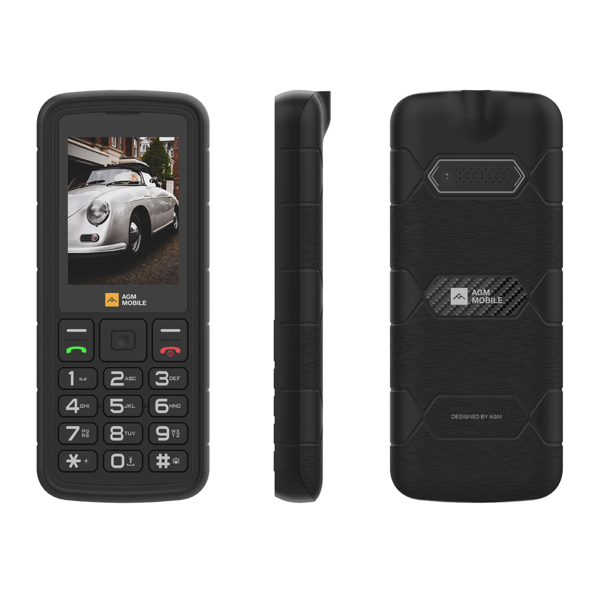 AGM M9 | Rugged | 4G | Ergonomic | User Friendly | Fast Dial | Dual SI