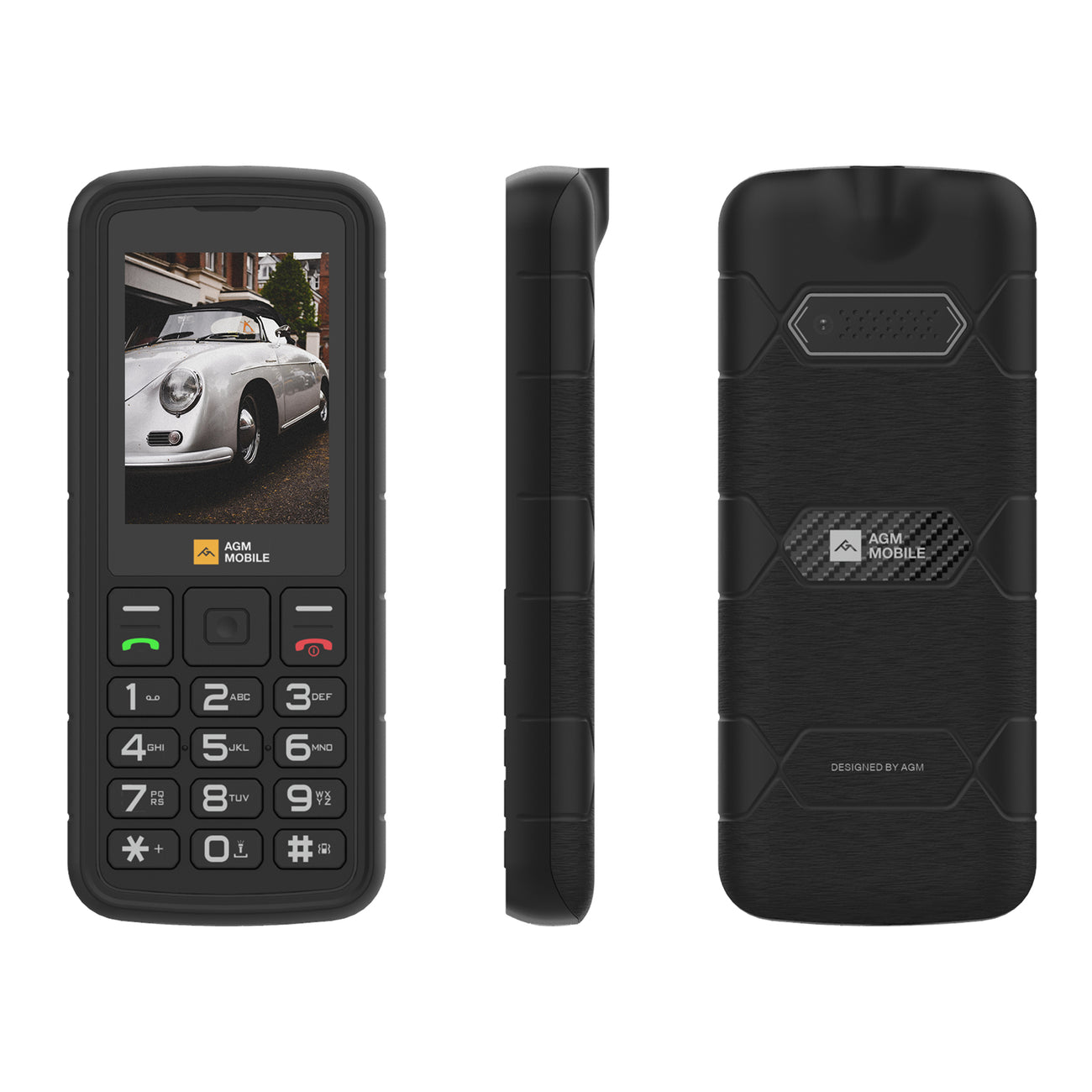 AGM M9 | Rugged | 4G | Ergonomic | User Friendly | Fast Dial | Dual SI