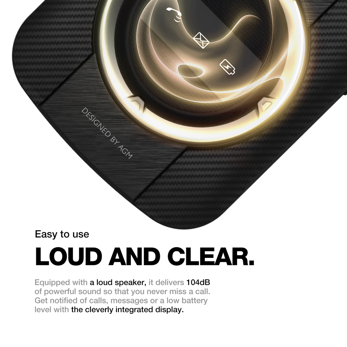 AGM M8 FLIP | 4G Rugged Flip Phone | SOS Side Key | One Click Call | P