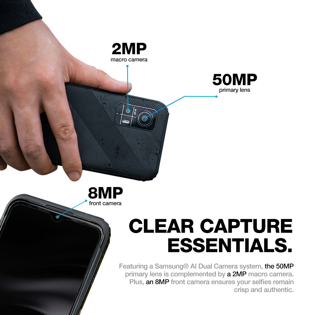 AGM H6 | Ultra-Thin | Rugged | 6.56-inch 90Hz Display | 8GB RAM + 8GB