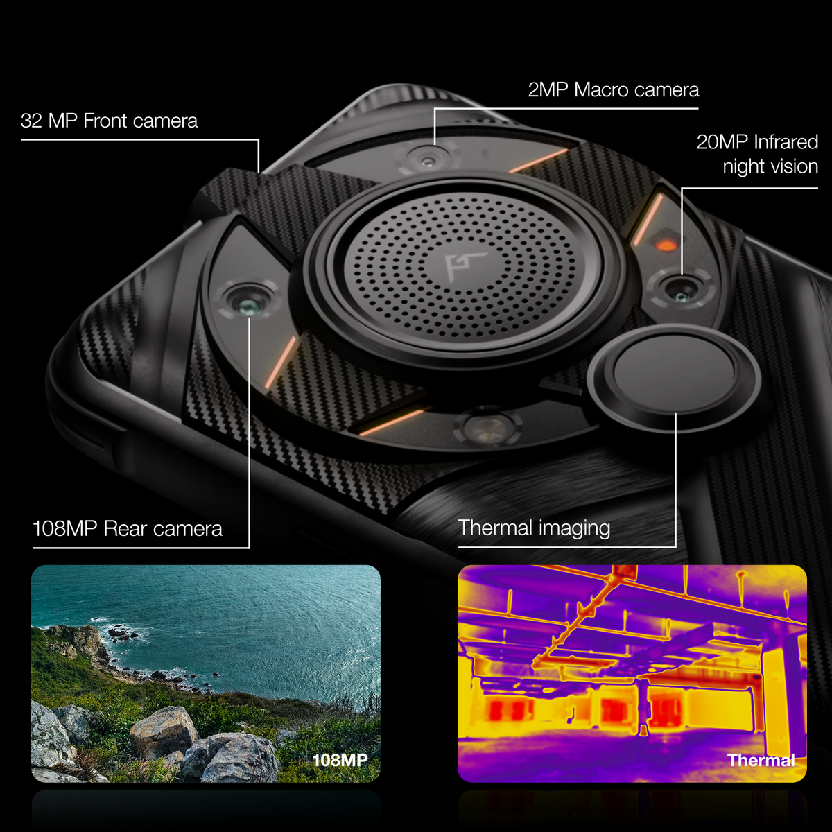 AGM G2 Guardian | 5G Unlocked Rugged Smartphone | Thermal Monocular Lo