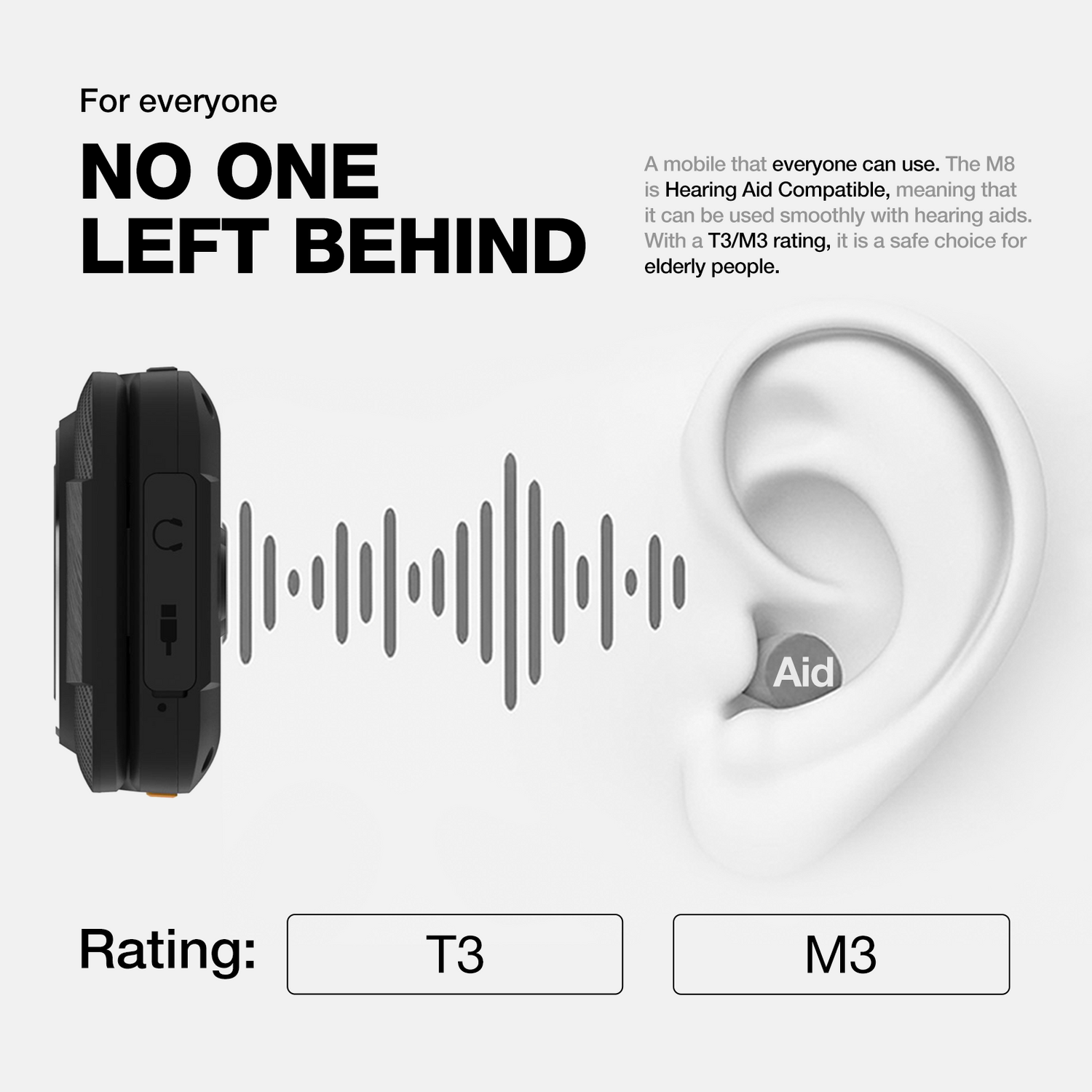 AGM M8 FLIP | 4G Rugged Flip Phone | SOS Side Key | One Click Call | P