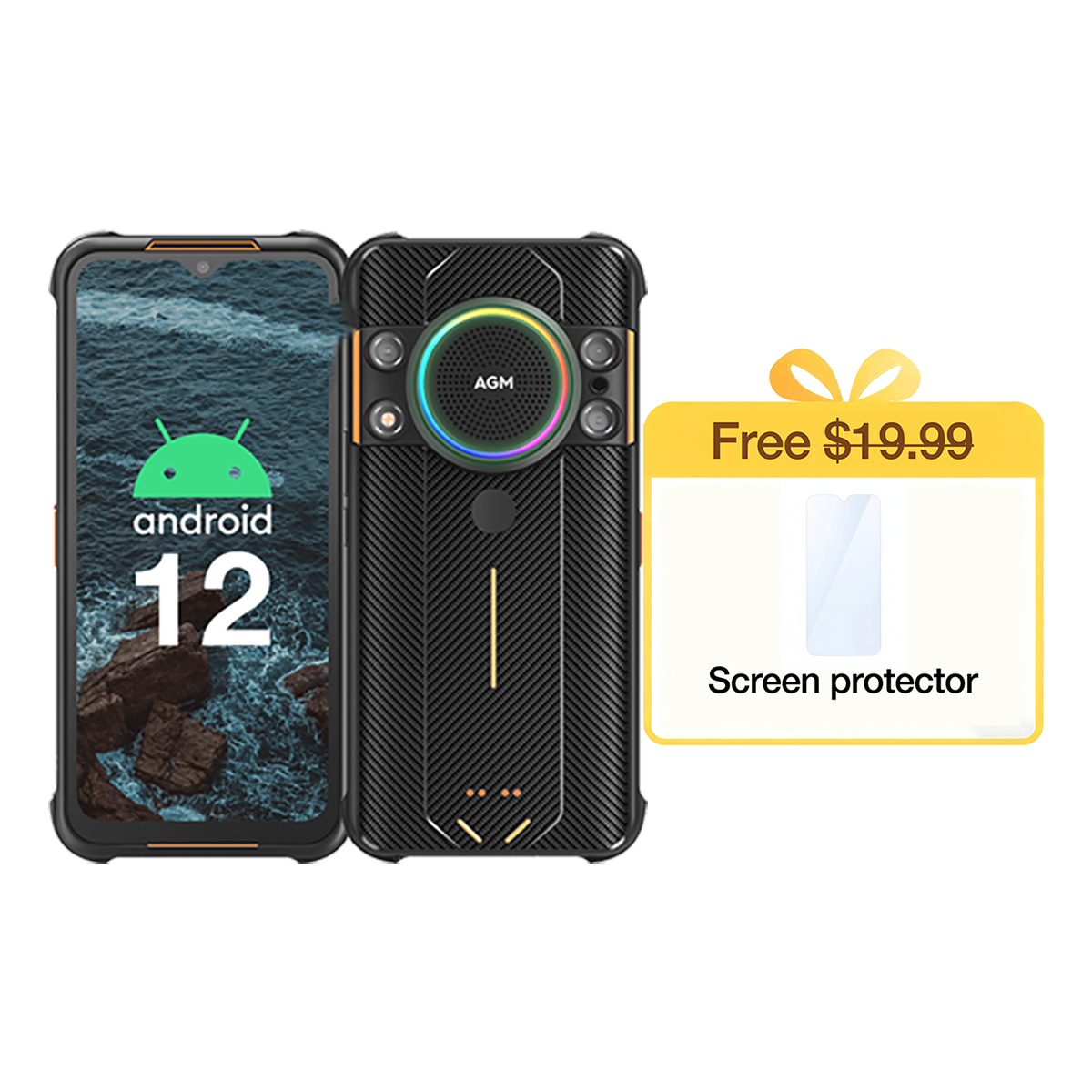AGM H5 | Rugged Smartphone | 109dB Loudest Speaker | US Warehouse