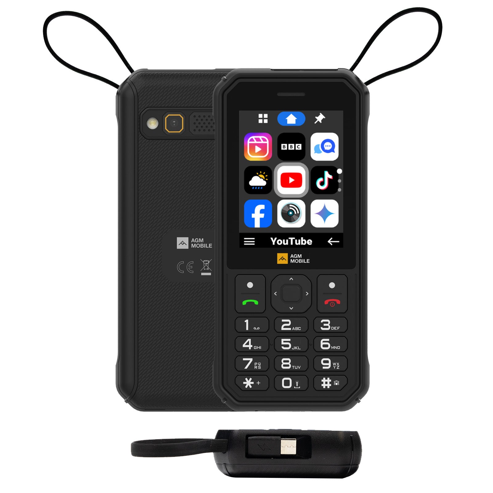 AGM M11｜Rugged Power Bank Phone｜Wired Reverse Charging｜4G LTE｜4000mAh