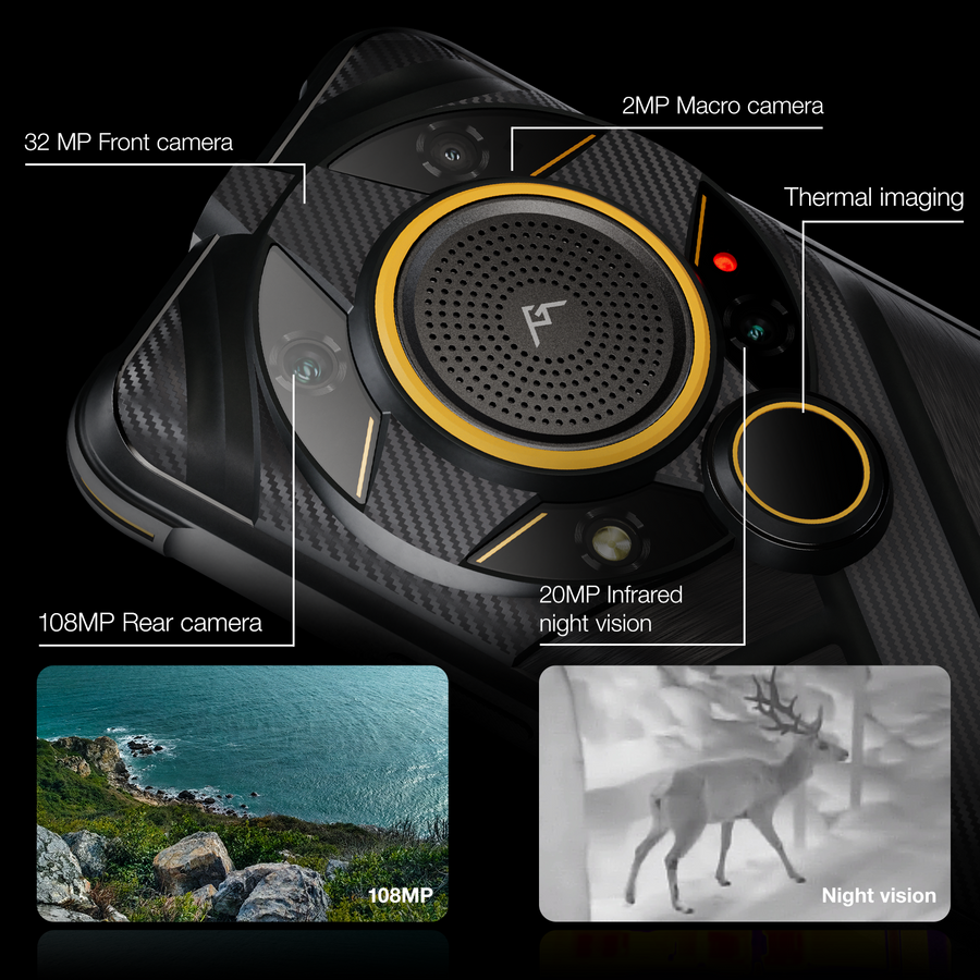 AGM G2 Pro | 5G Unlocked Rugged Smartphone | Top Thermal Camera | Powe